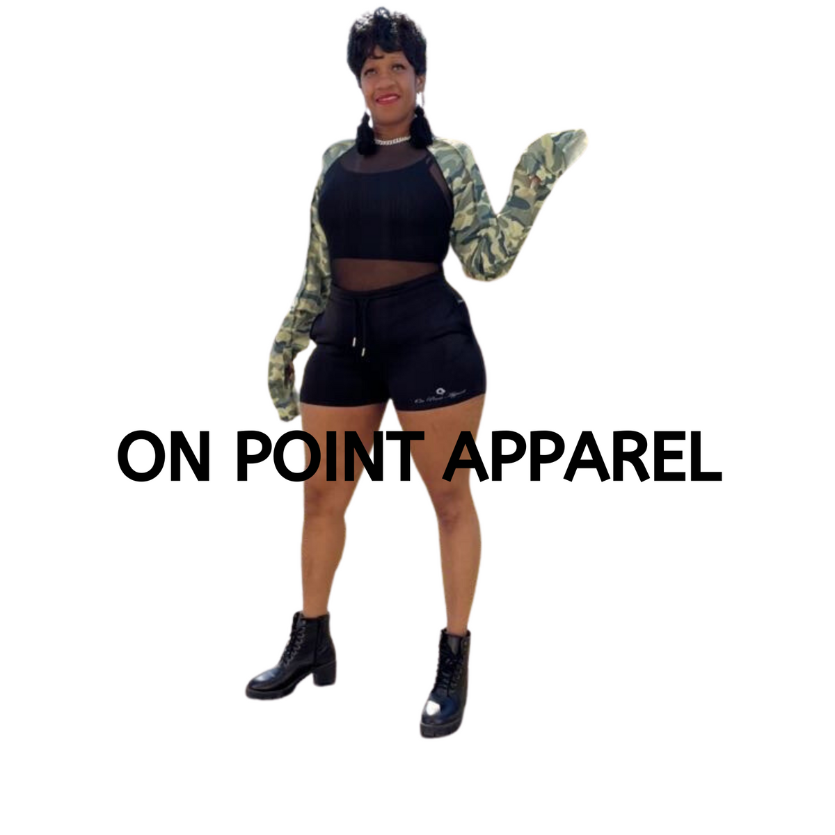 On Point Camouflage Long Sleeve Mesh Bodysuit one-piece – On Point Apparel